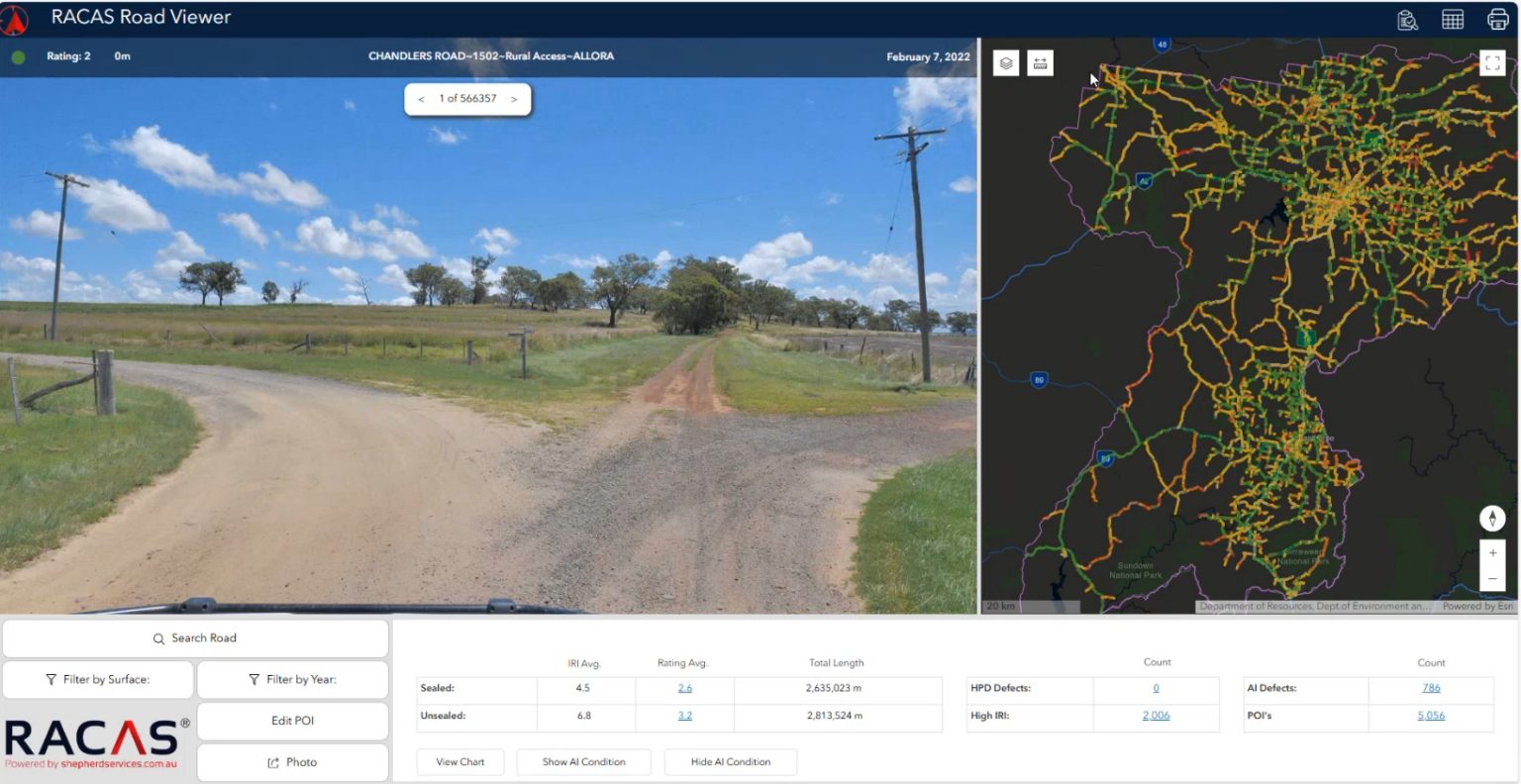 RACAS Road Viewer - Shepherd Services
